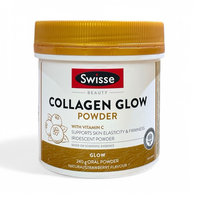 Swisse Collagen Glow Powder (240g) Gold Flavored With Water Delicious ...