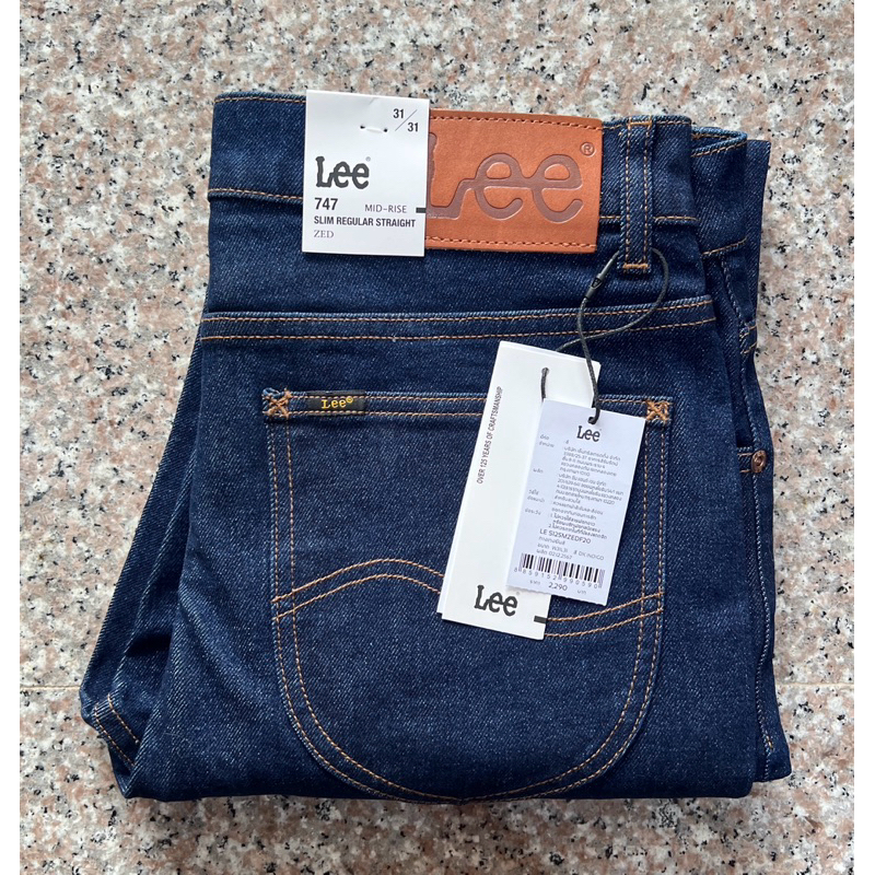 LEE 747 ZED Small Cylinder Jeans Men Stretch Mid Waist Zipper Crotch ...