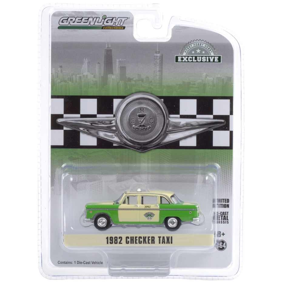 Greenlight | 1982 Checker Motors Marathon A11-Chicago Taxi Affl Inc ...