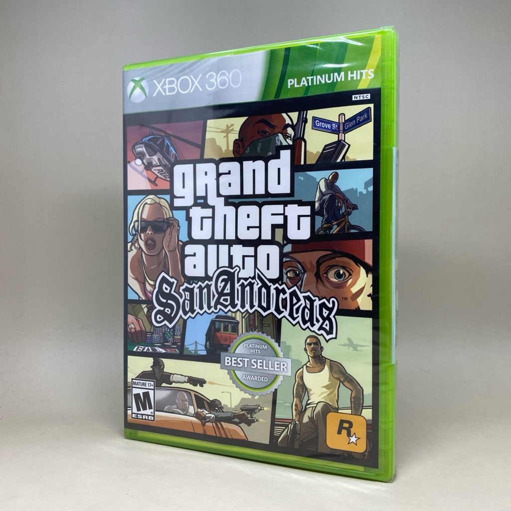 (New)(New) GTA Grand Theft Auto San Andreas (Platinum Hits) | XBOX 360 Original DVD Games USA ...