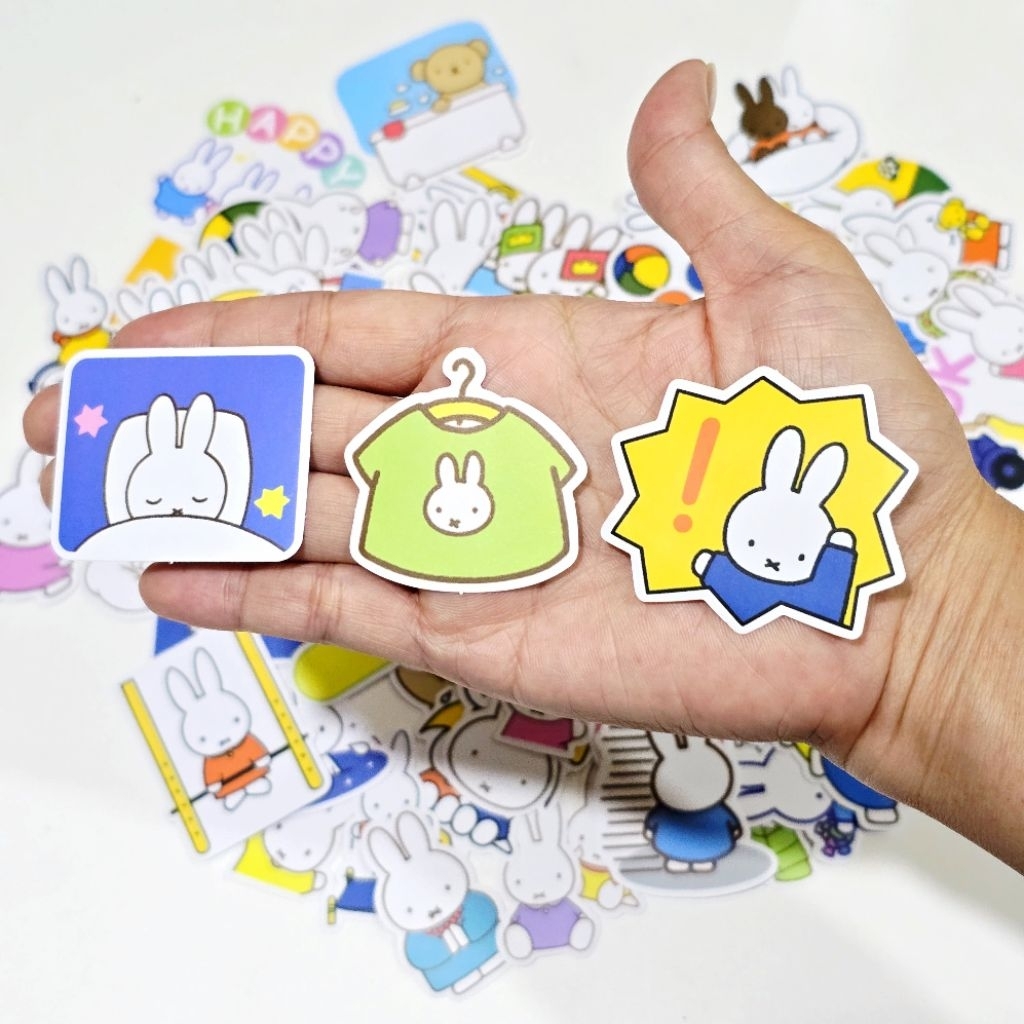 Miffy Sticker Bright Colors Rabbit Matte Paper Beautiful Color Cute (85 ...
