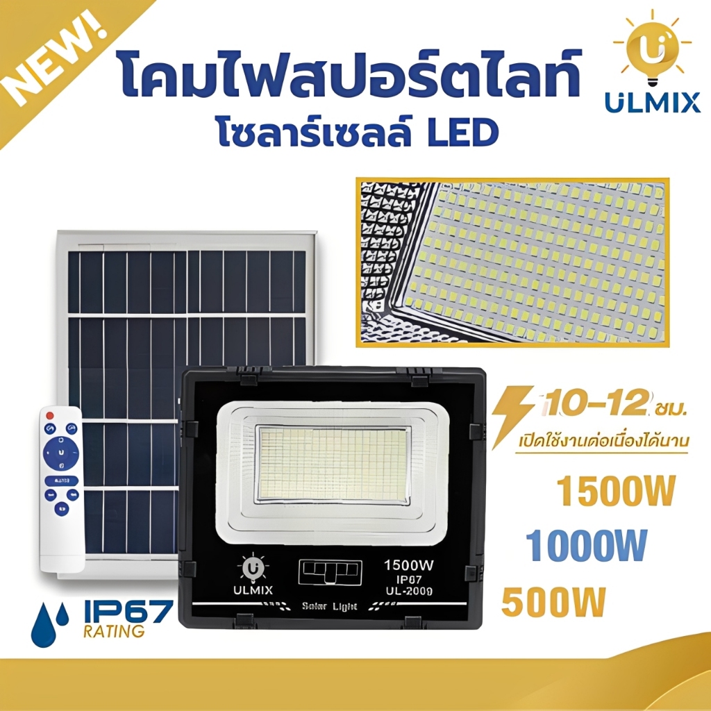 Solar Spotlight Energy LED Cell Light 500 1000 1500 Watts | Shopee ...
