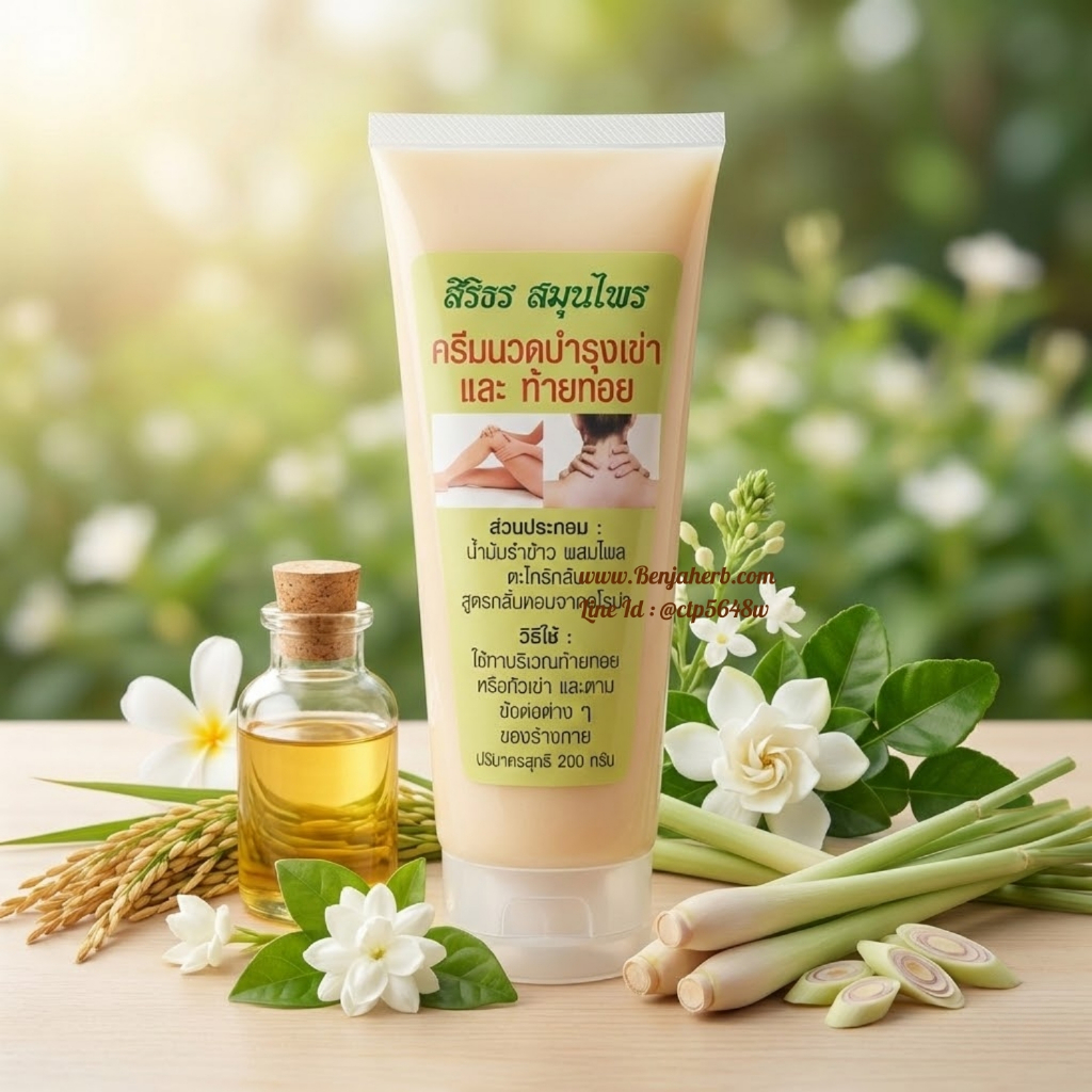 Knee And Foot Massage Cream Sirithorn Herbs | Shopee Philippines