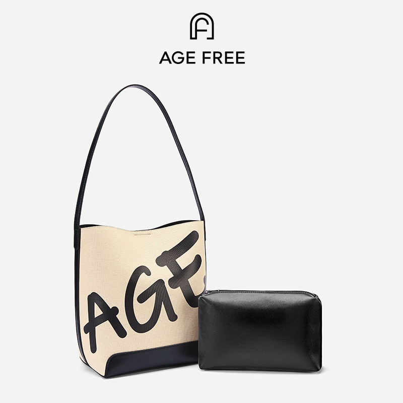 AGE FREE Gabine bag Classic Bucket Shoulder Crossbody bag | Shopee ...