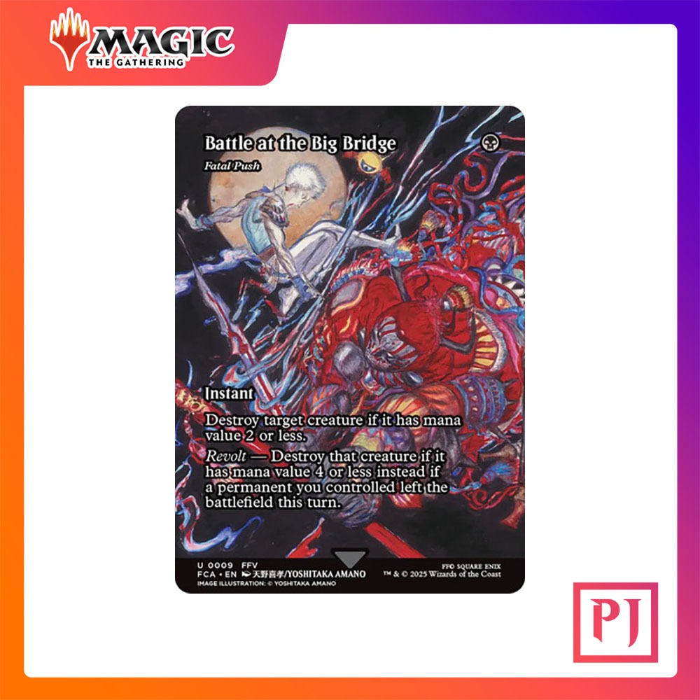 [MTG] Fatal Push (Battle at the Big Bridge) (Borderless) [FCA] [BLACK ...