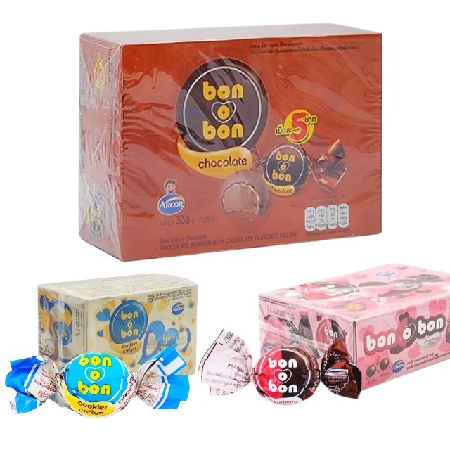 Bon O Chocolate With Cream Filling (1 Box = 24 Pieces) | Shopee Philippines