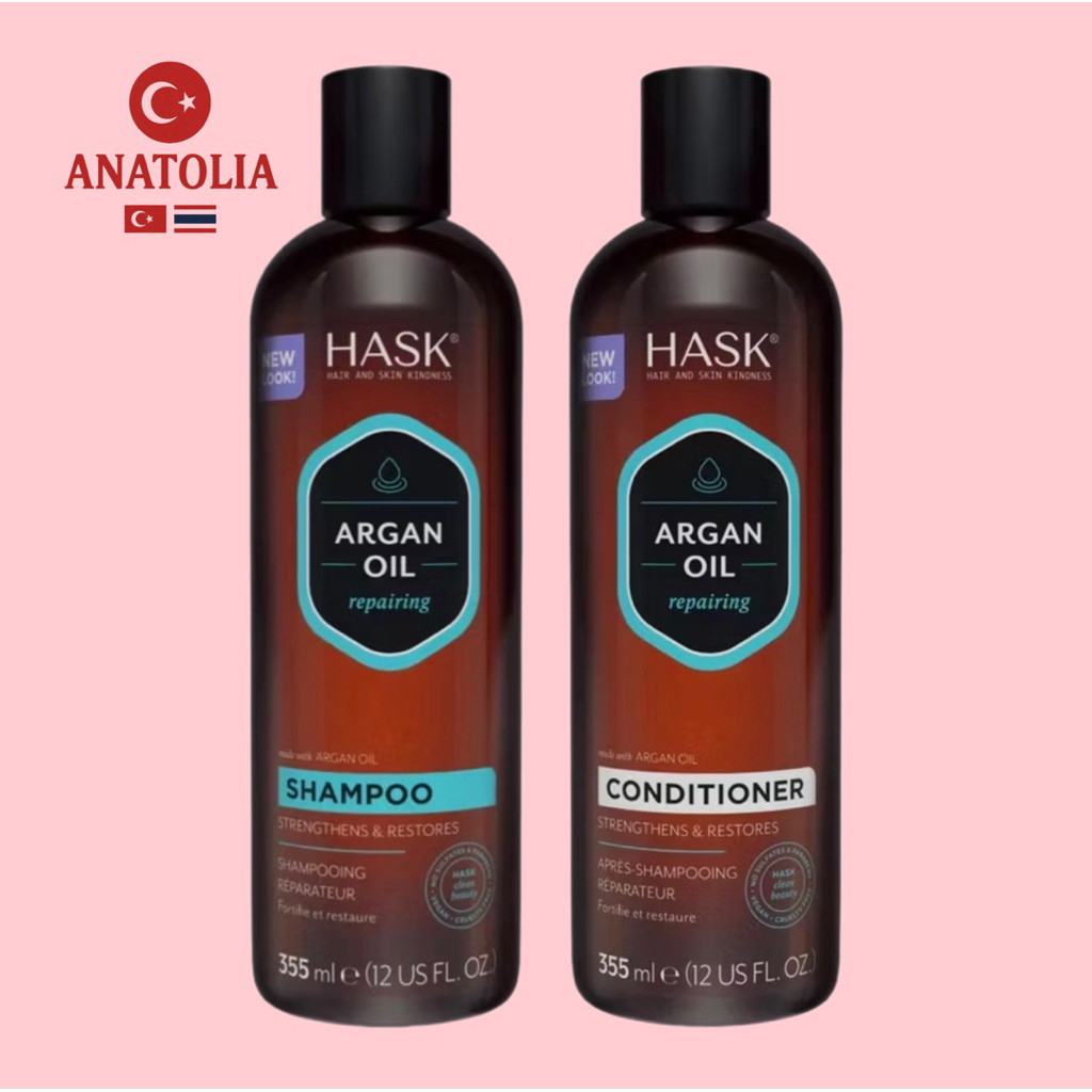 HASK Argan Oil Repairing Shampoo & Conditioner | Shopee Philippines