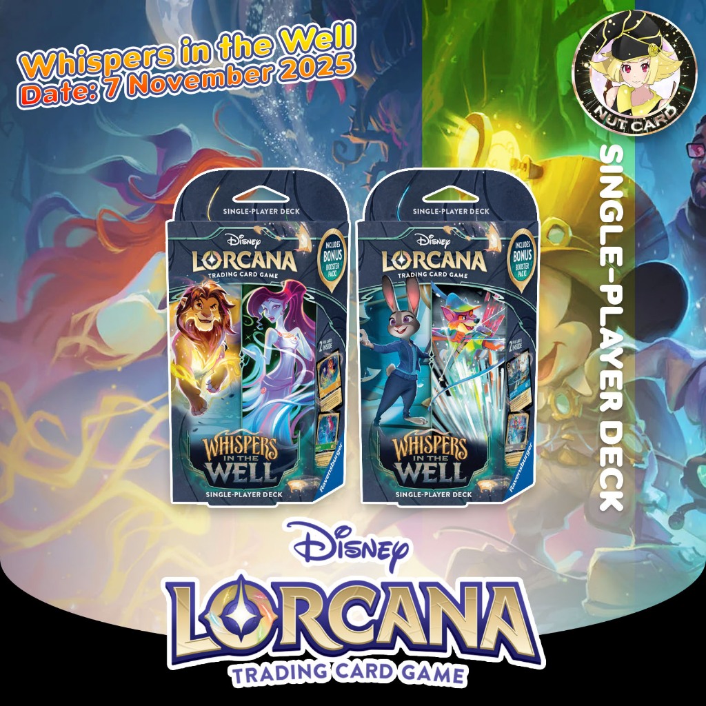 Pre-Order [Lorcana] Whisper in the Well SINGLE-PLAYER DECKS Set ...