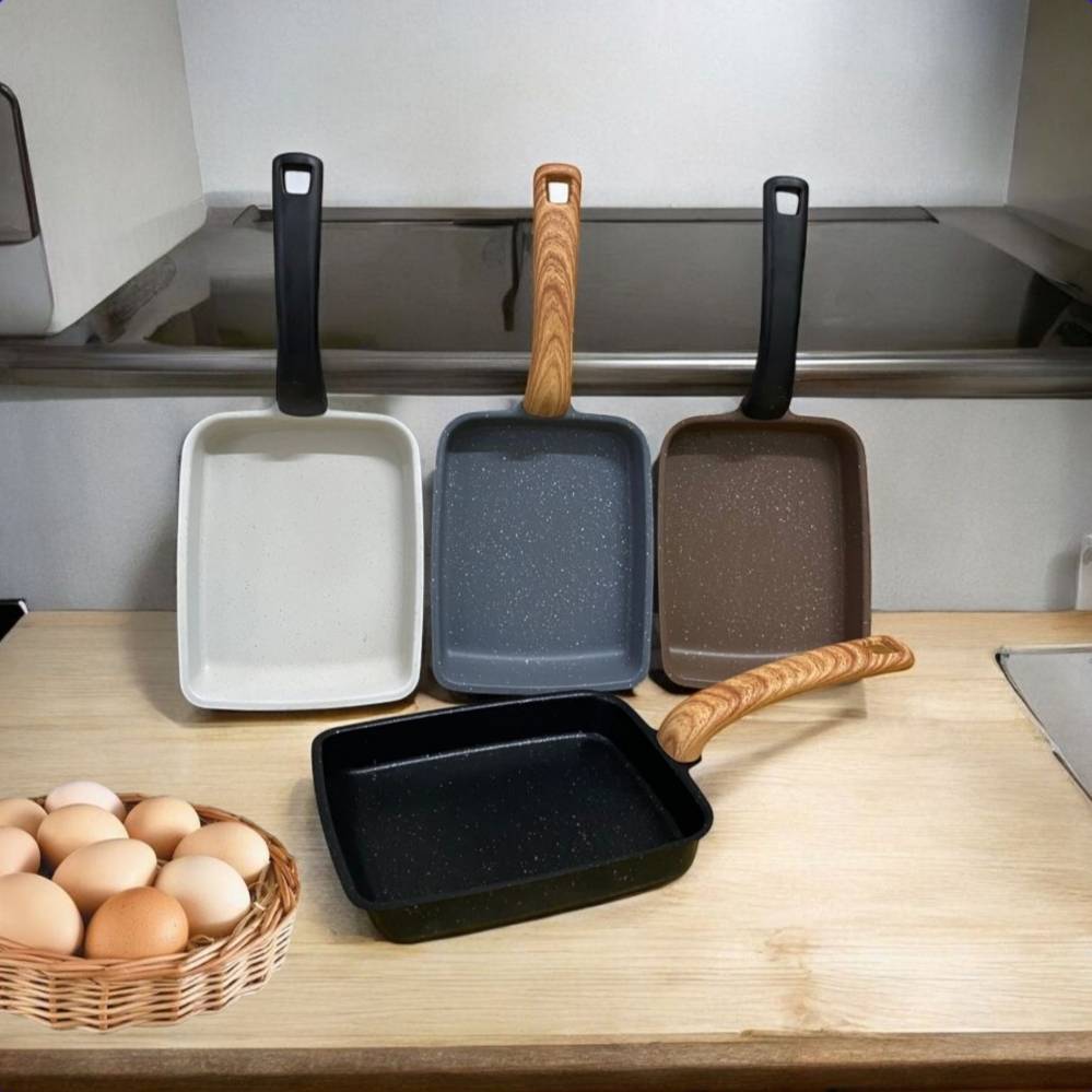 Egg Roll Pan Square Non-stick Coating Plastic Handle (No Silicone ...
