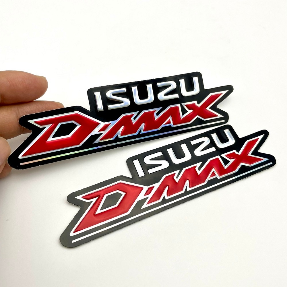 Dmax Isuzu D-Max All New Sticker Racing 2 Pieces 3D Embossed Pickup ...