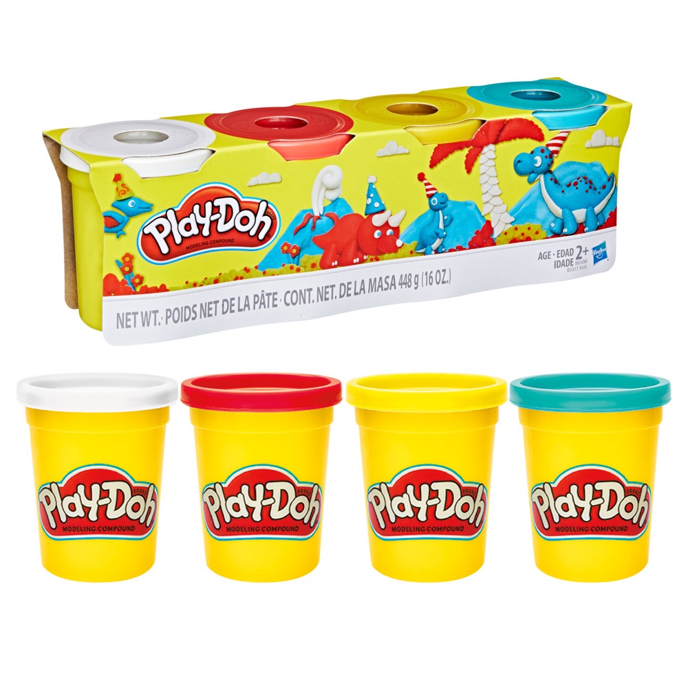 PLAY-DOH CLASSIC COLORS PACK 4-Color Gameplay New Authentic License ...