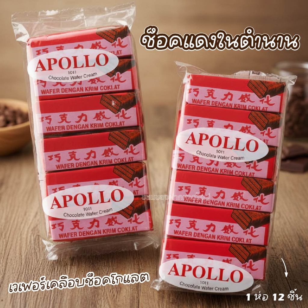 Apollo Legendary Red Chocolate Coated Wafers | Shopee Philippines