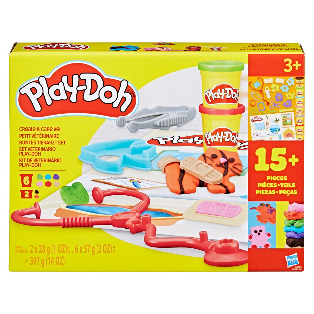 PLAY-DOH CREATE AND CARE VET Toys Clay Powder Developmental Support ...
