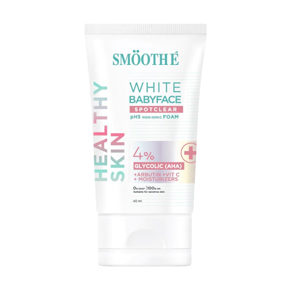 Smooth E White Babyface Spotclear pH5 NON-IONIC Foam 40ml Foam-Free ...