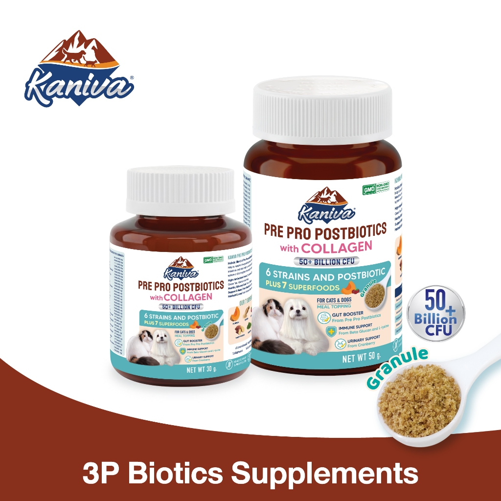 KANIVA PRE PRO POSTBIOTICS with COLLAGEN (3P) Supplement For Intestinal ...