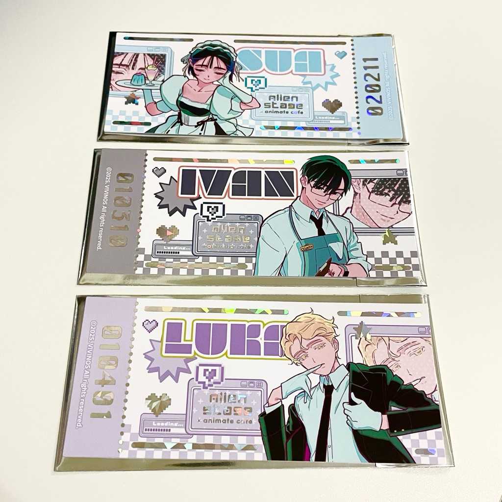 Alien Stage x Animate cafe 2026-SuA Ivan Luka Trading Foil Stamped ...