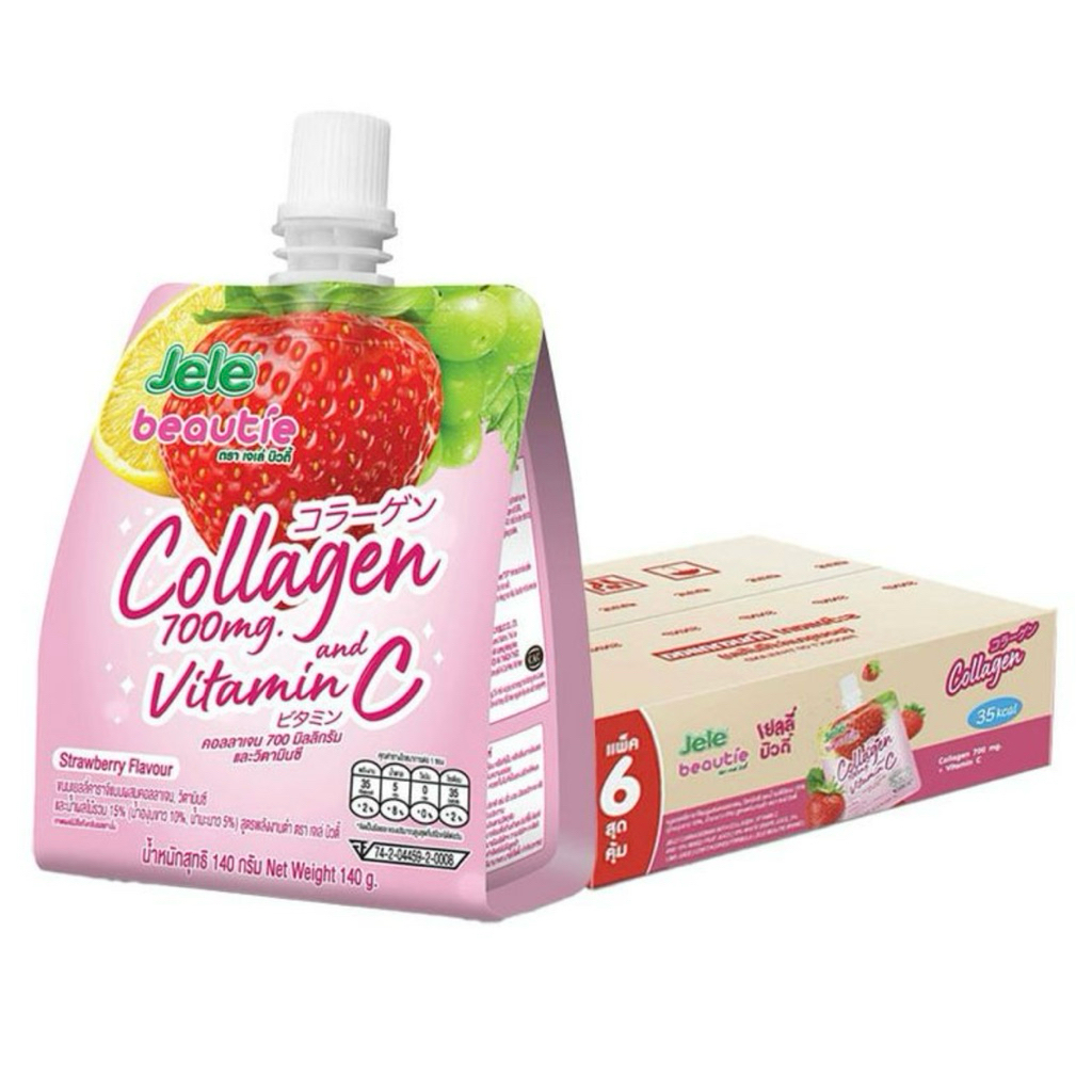 (48 Pieces) Jelly Beauty Carrageenan Collagen + Vitamin C Mixed With ...