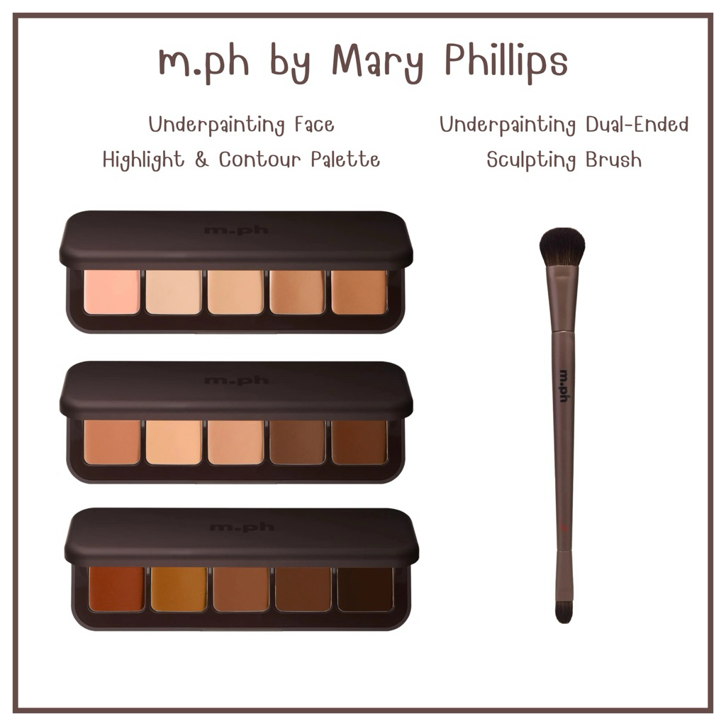 m.ph by Mary Phillips Underpainting Face Highlight & Contour Palette ...