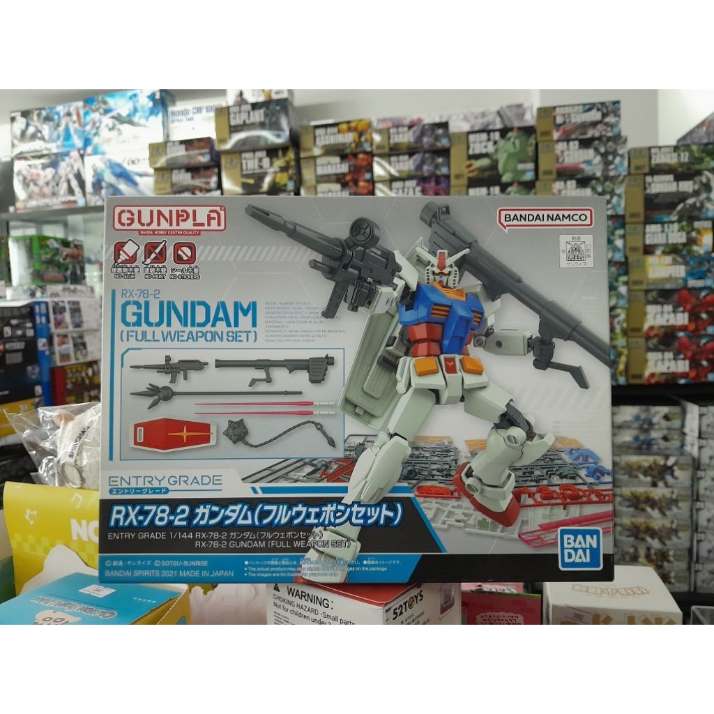 ENTRY GRADE 1/144 RX-78-2 GUNDAM (FULL WEAPON SET) New Products Unopened Yet | Shopee Philippines