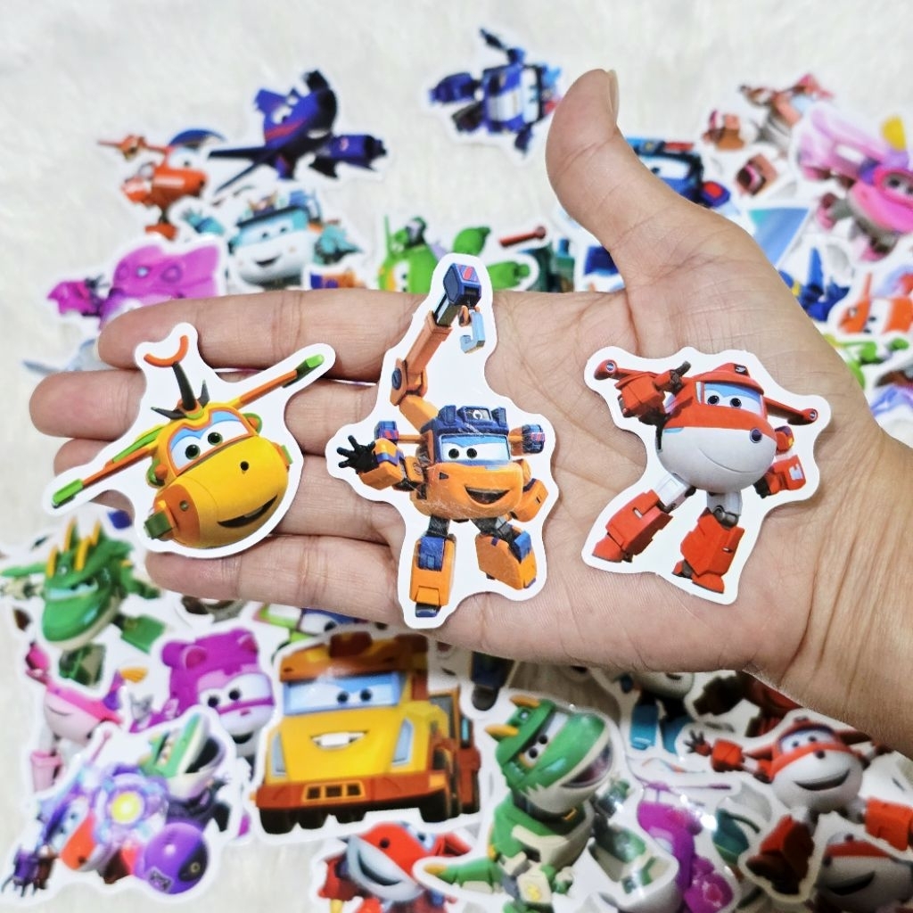 Super Wings Stickers Airplanes Strong Adhesion Waterproof For Attaching ...