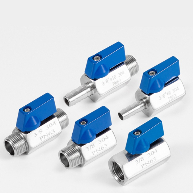 304 Stainless Steel Ball Valve Small Size Sanitary Level High Pressure ...