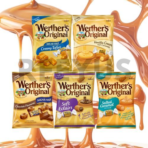 Werther's Original Caramel Candy Size 60-125 Grams There Are 5 Flavors ...
