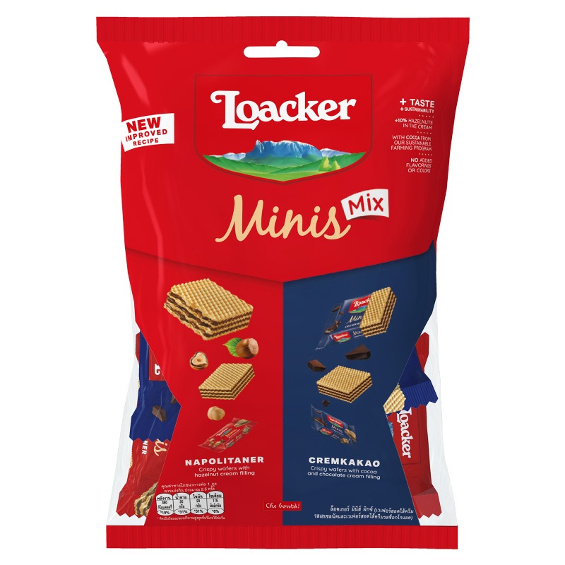 LOACKER Mini Wafer Locker Mixed Flavor 80g [8000380157549] | Shopee ...