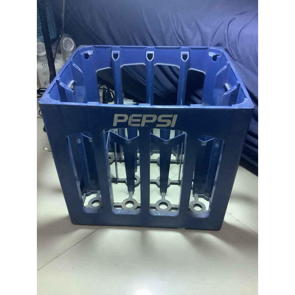 Used Pepsi-Empty Plastic Box Put In A Glass Bottle Soft Drinks. Size 1 ...