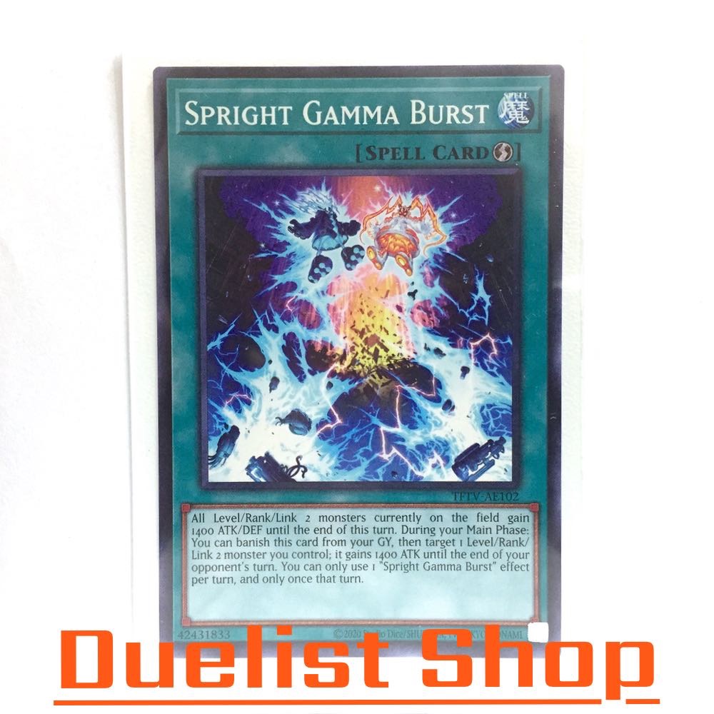 Spright Gamma Burst (N) Spell [Quick-Play] Set TFTV-AE102 Yu-Gi-Oh ...