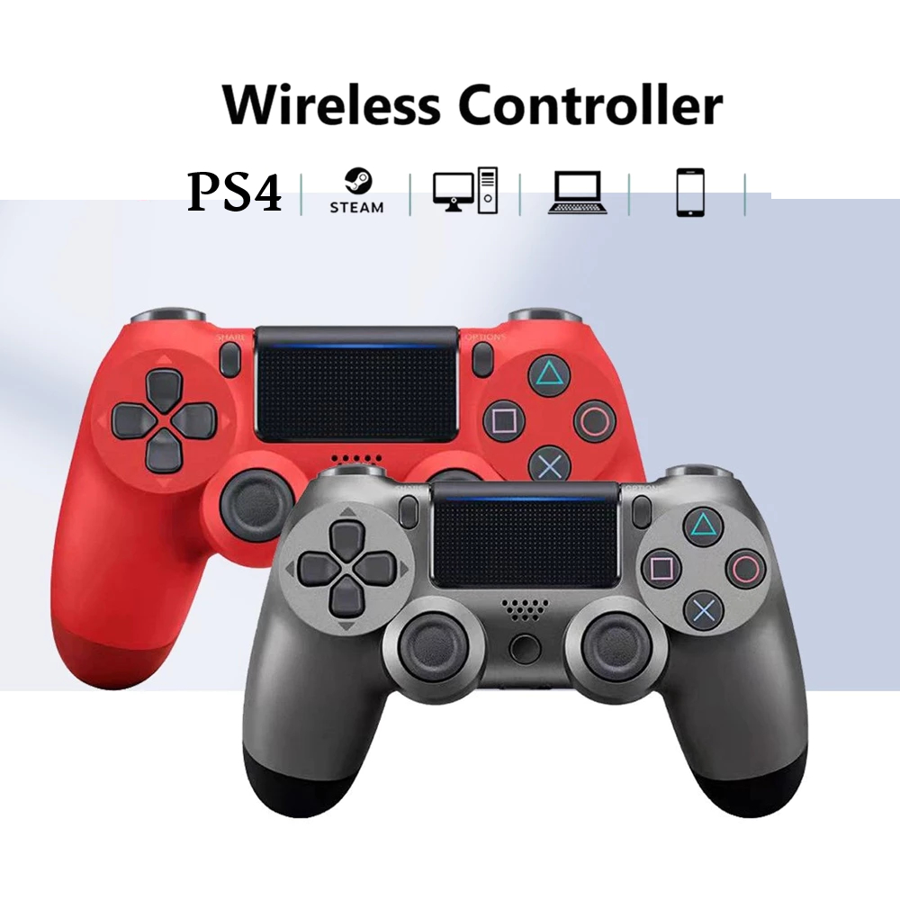 PC Game Joystick PS4 Wireless Bluetooth Controller Joy Stick For PC/PS4 ...