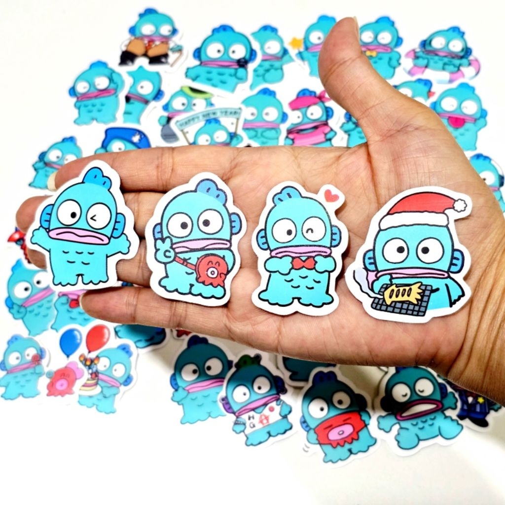Hangyodon Stickers Small And Cute Sanrio Strong Adhesion Waterproof ...