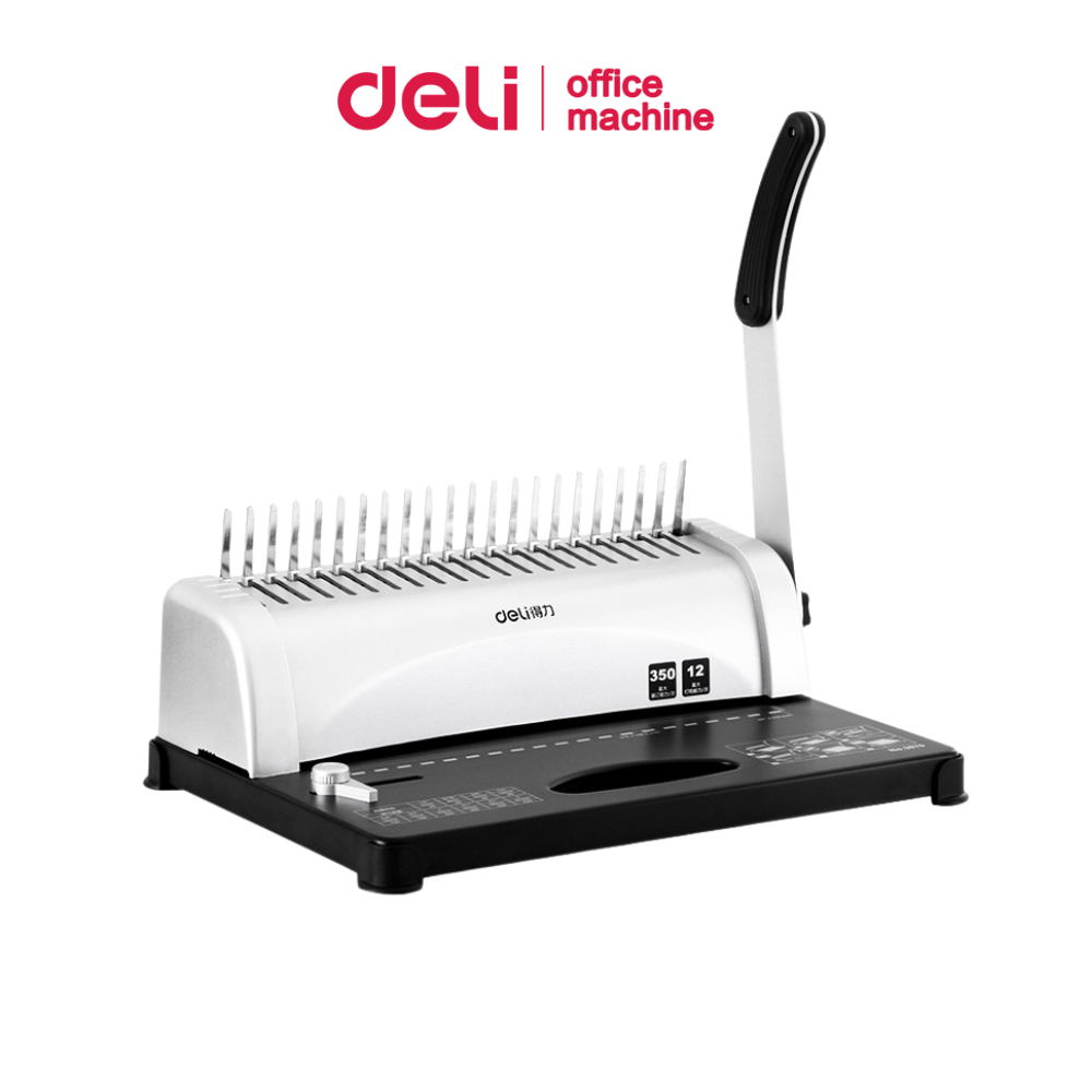 Deli Binding Machine Paper Punching Document Snake Bone Ring | Shopee ...