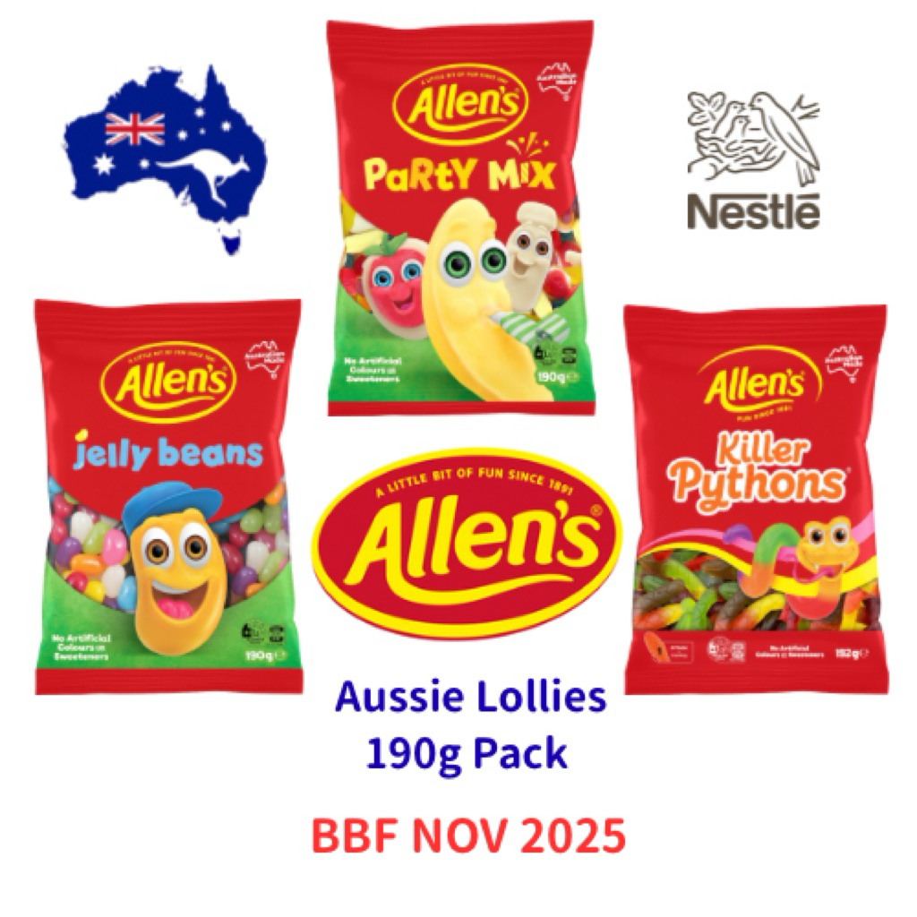 Australia Allen Spikes Party Mix/Jelly Beans/Killer Pythons 190g (BBF ...
