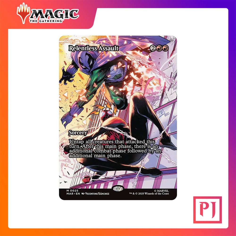 [MTG] Relentless Assault (Borderless) [MAR] [RED] [MYTHIC] [FOIL] [ENG] (Magic Card/Magic the ...