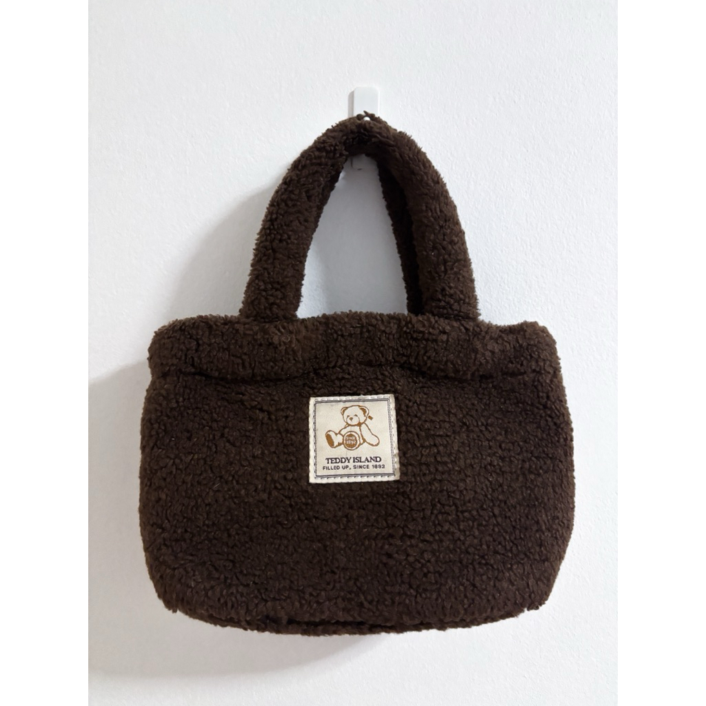 SHOOPEN Korean Brand Bag Fur Brown Bear | Shopee Philippines
