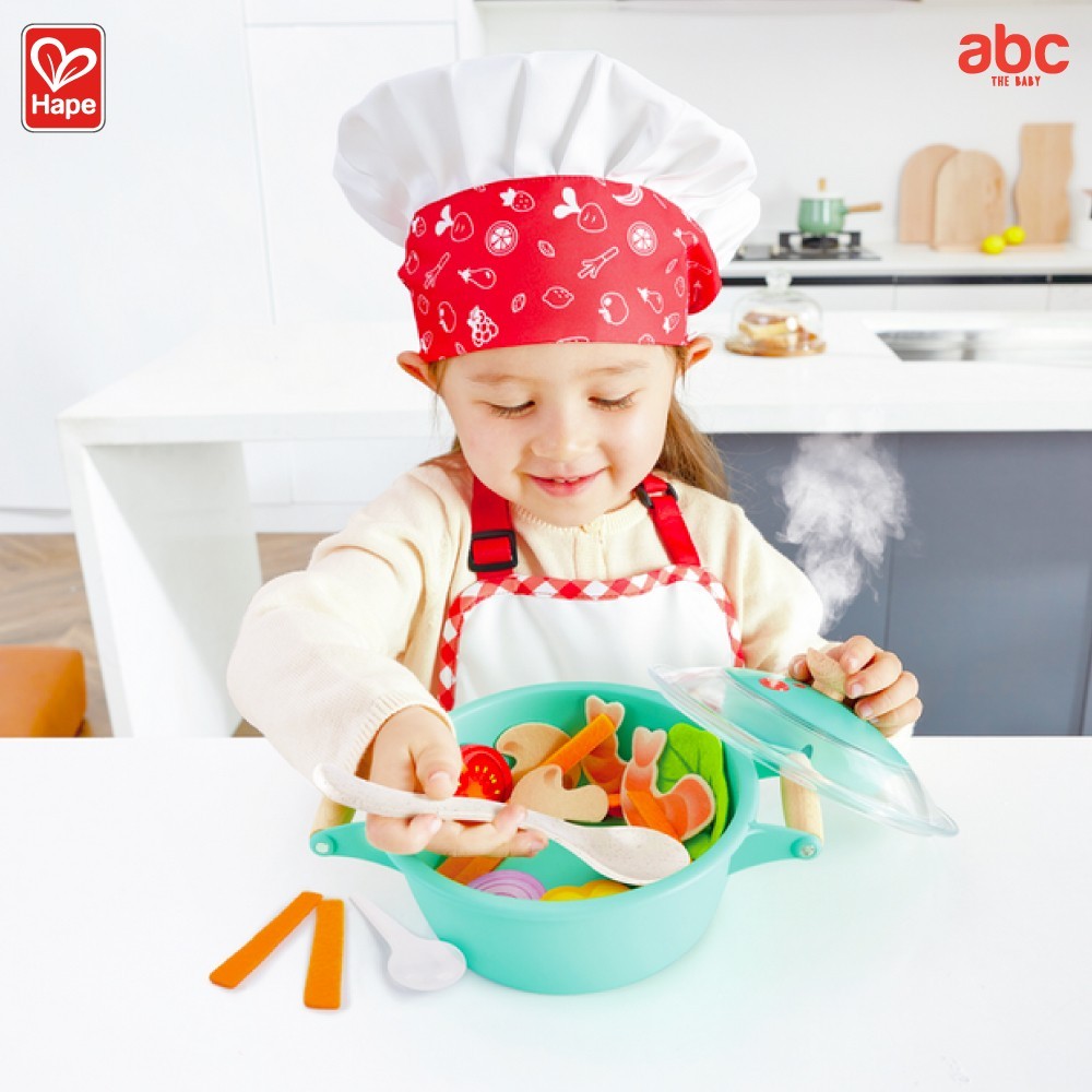 Hape-Wooden Toys Cooking Little Chef & Steam Playset Shabu Pot ...