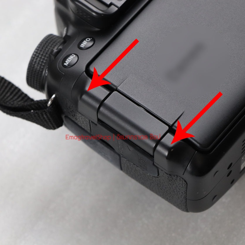 2 Pieces Of Screen Hinge Corner Cover Top + Bottom Canon 70D Camera ...