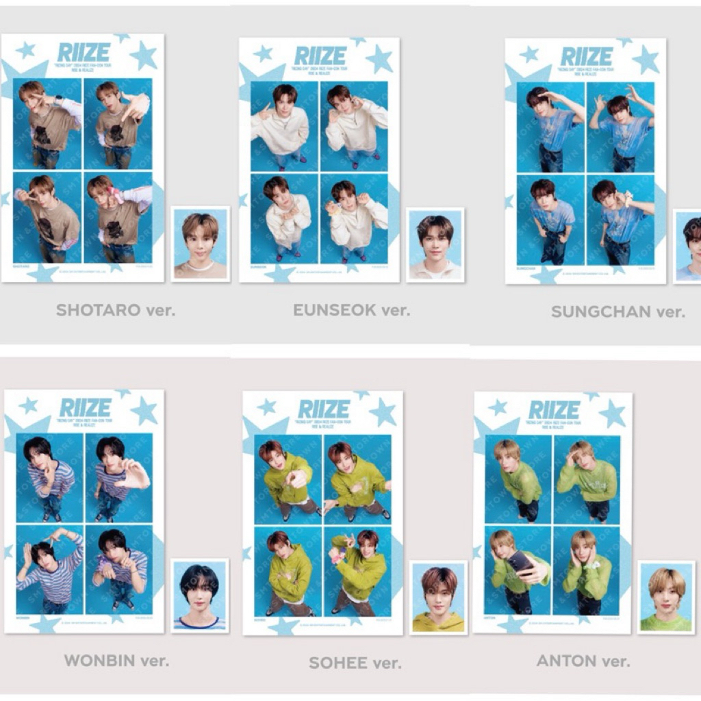 2024 RIIZE RIIZING DAY FINALE-4CUT+ID PHOTO SET | Shopee Philippines