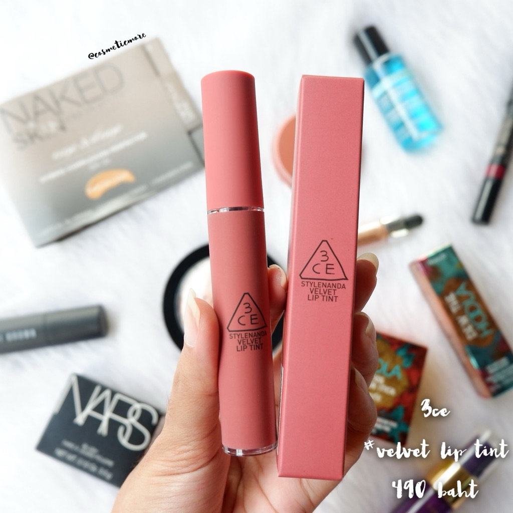 ! [Thai Label] ️ 3ce velvet lip tint 4g Color cashmere nude/bitter hour ...