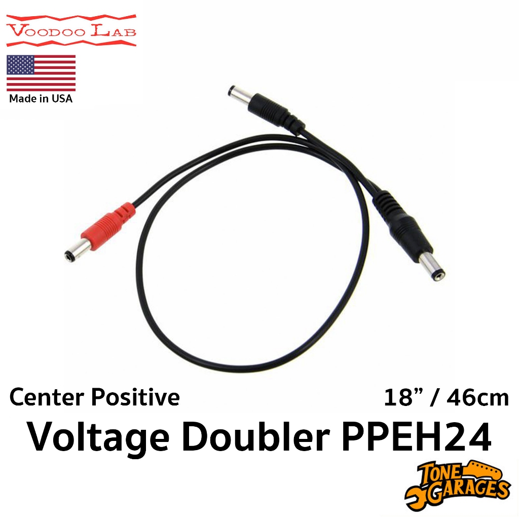 Voodoo Lab Voltage Doubler Cable PPEH24 Center Positive Additional Volt ...
