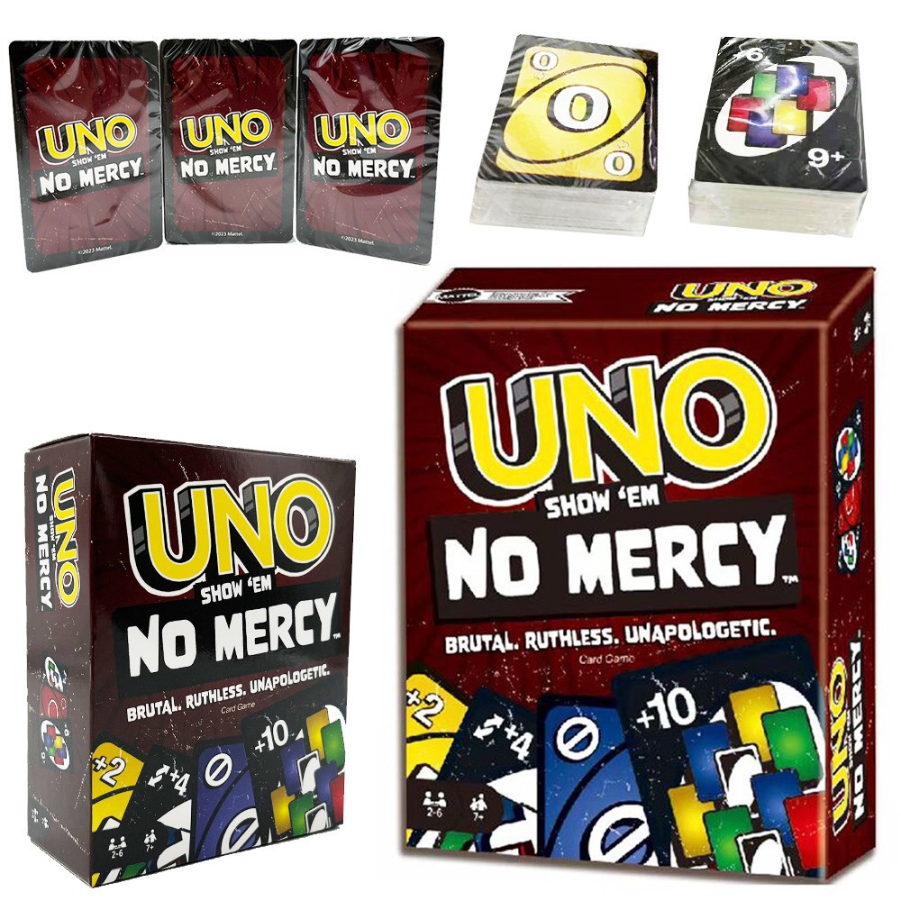 UNO No Mercy Board Game Table Card Family Party Entertainment Children ...