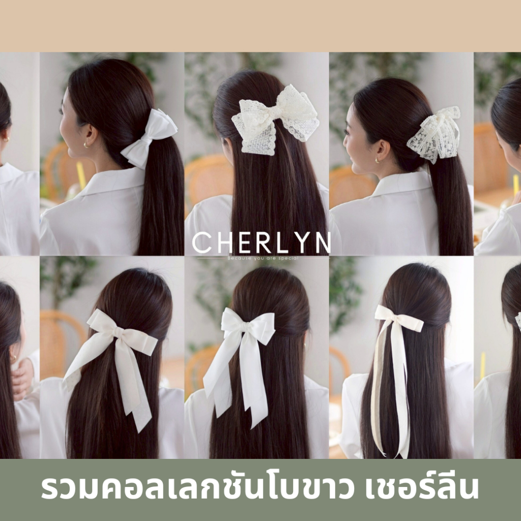 Elegant Bow White Hair Clip Including Banana And Spring Premium Ribbon ...