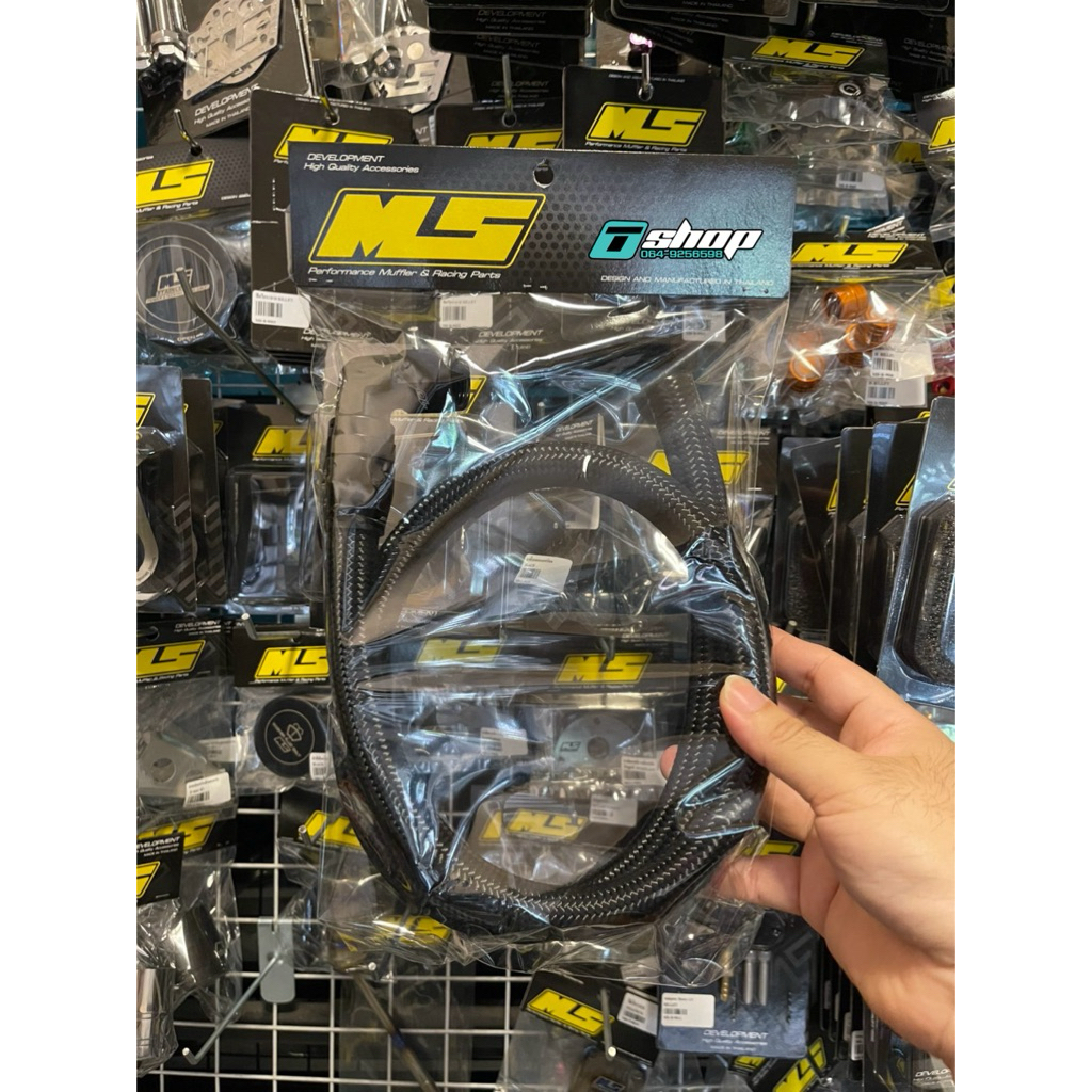 Exhaust Pipe Set With Black Fitting Head 90* An10 Size Length 1 Meter ...