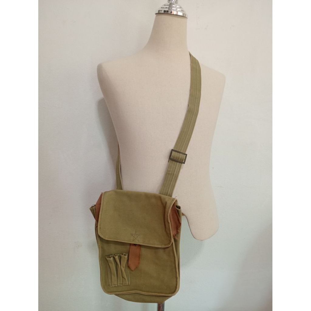 No.132 Vintage WWII IJA Japanese Army Canvas Map Case Bag During World ...