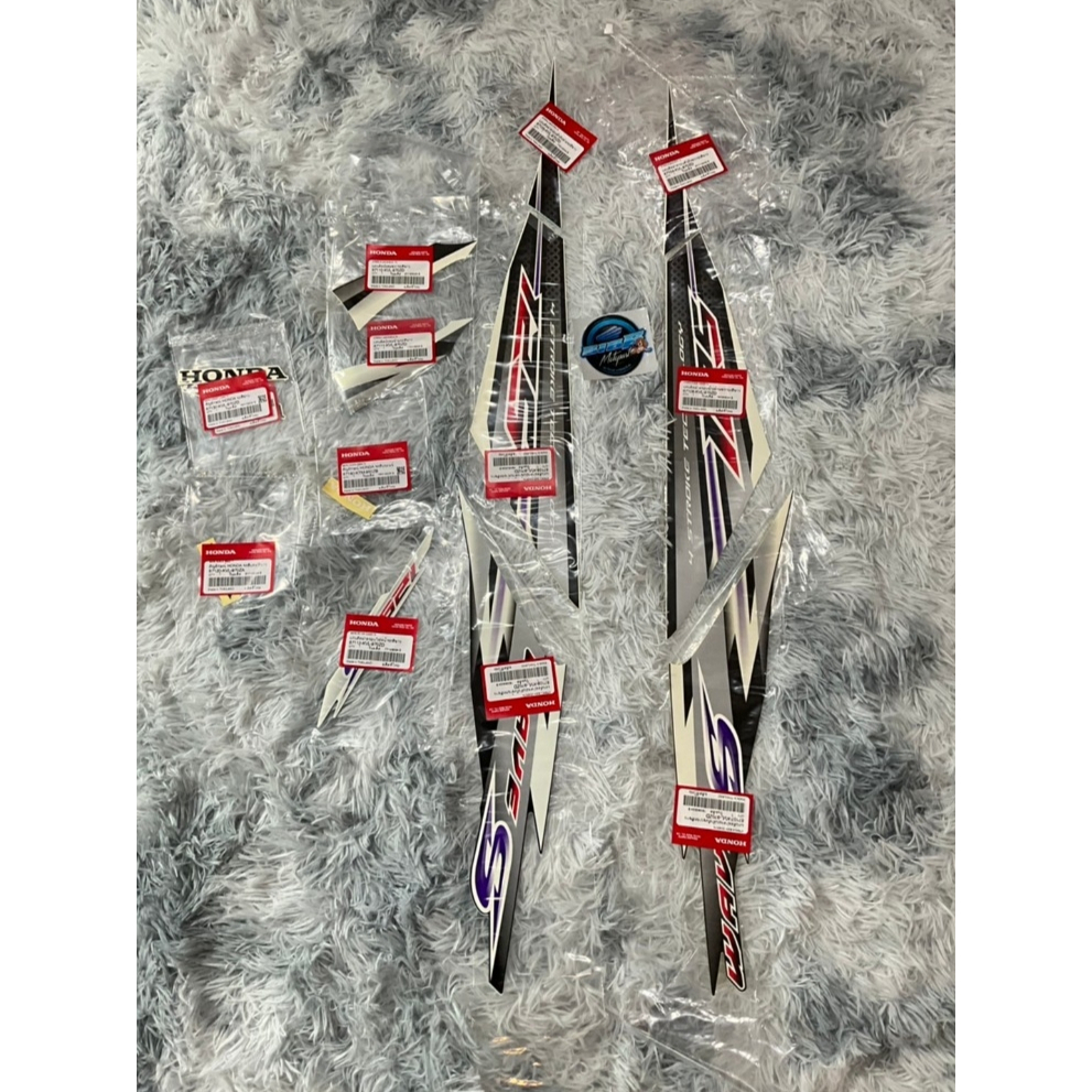 Wave 125s Sticker Windshield White-Black Genuine Honda 1 | Shopee ...