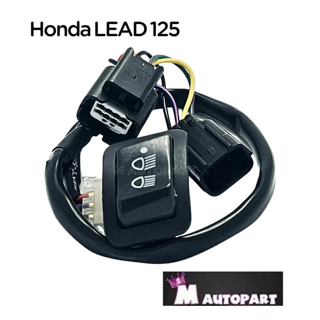 3-Step Light Switch LEAD-125/Lead125 High-Low-Headlight Off No Need To ...