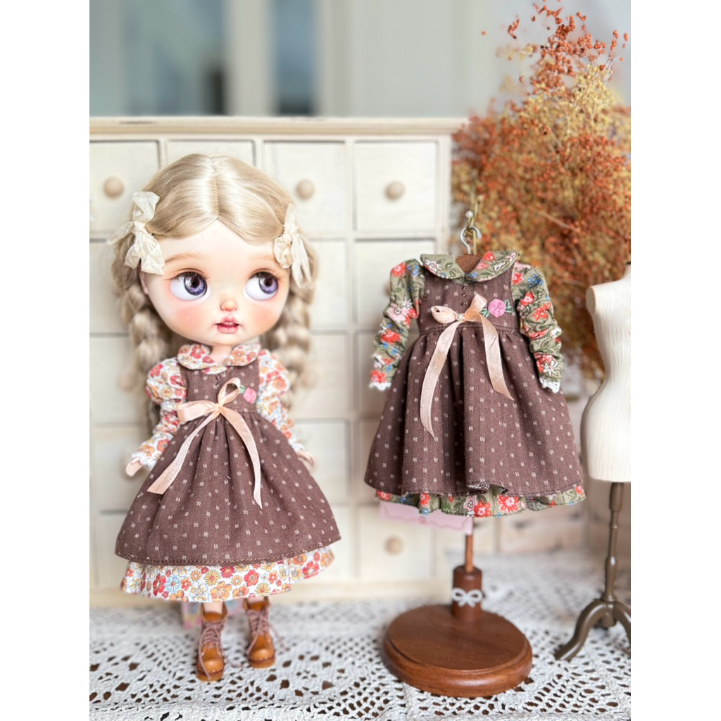 Outfit for Blythe Doll Set Handmade By Thai Craftsmen Size 1/6 Obi22 24 ...