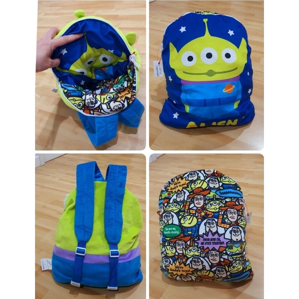 Buzz Lightyear Backpack & 2in1 Pillow Large Size With Hanging Tag ...