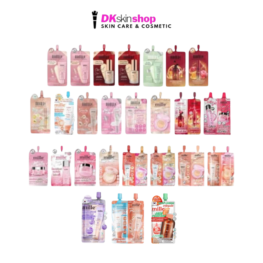 MILLE [1-3 Sachets] Foundation/Bb/Sunscreen/Primer/Body Primer/Cushion ...