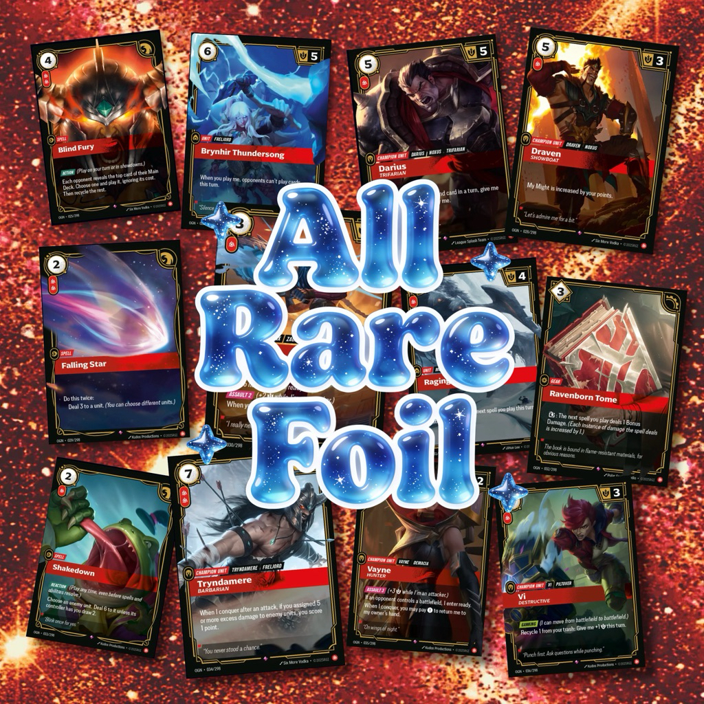 Riftbound Origins Fury Rare (All Foil) Riftbound Riftbound Origins Fury ...